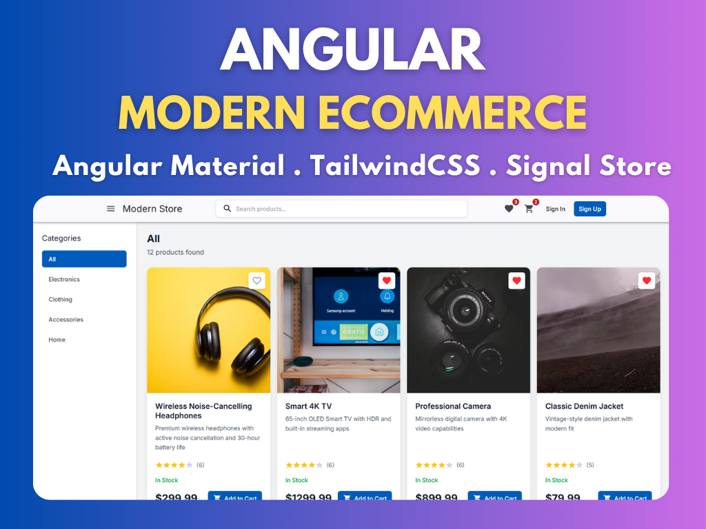 Full-stack Angular Ecommerce Application - Premium Angular Code | Zoaib ...